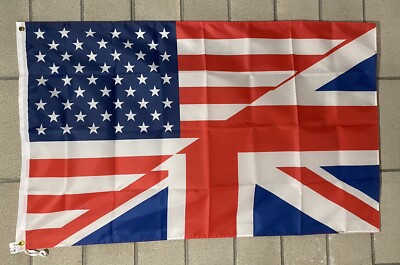 Great Britain USA Flag FREE SHIP Peace North America End The Violence ...