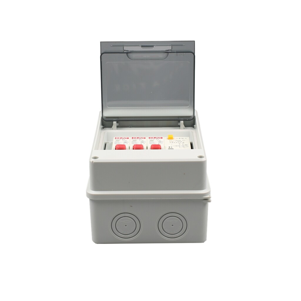 5 Way Garage IP65 Weatherproof Consumer Unit Enclosure 40A 30mA RCD MCB ...