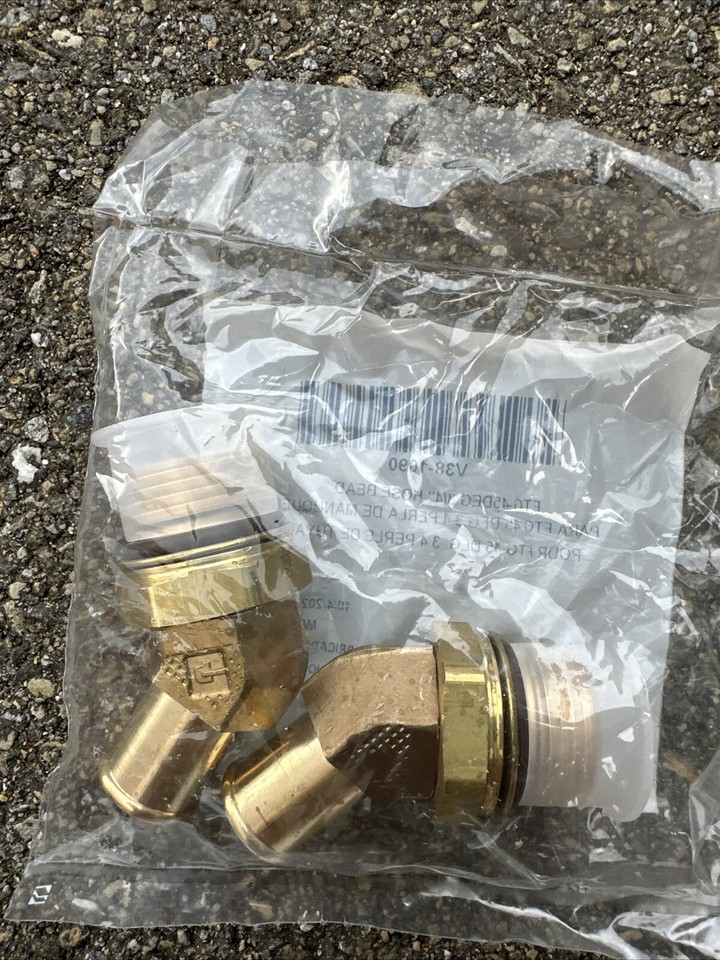 2 Pack Dynacraft V38-1090 Ftg 45 Deg 3/4" Hose Bead Free Shipping | eBay