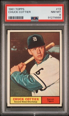 1961 TOPPS #13 CHUCK COTTIER PSA 8 | eBay