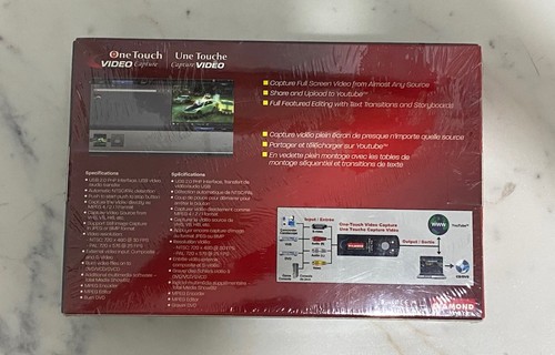 Diamond Multimedia VC500 USB One Touch VHS to DVD Video Capture Sealed ...