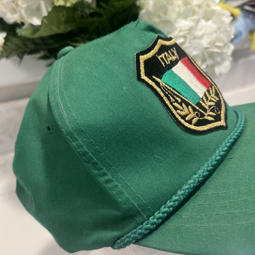 Vintage Italia Patch Snapback Green Italy Italian Hat Soccer | eBay