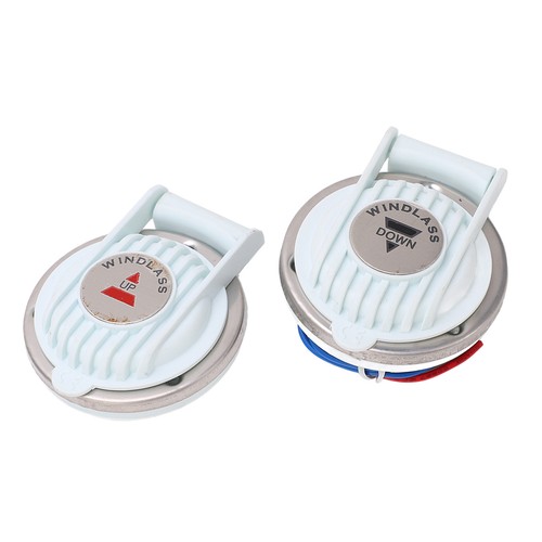 Foot Switch 2PCS White Up And Down Foot Switches For Marine Boat Anchor ...