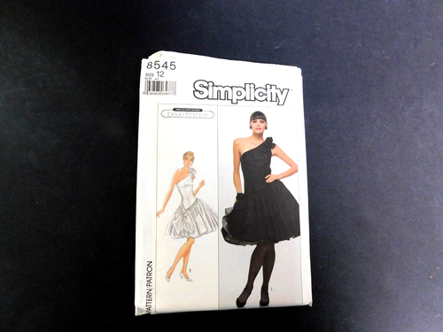 Simplicity Pattern #8545 Size 12 Ladies Dress 1988 NEW UNCUT | eBay