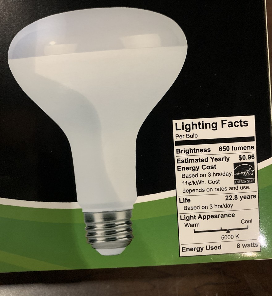 4 Maxlite BR30 LED Daylight Directional Light Bulb 8-Watt 65 Watt 5000K ...