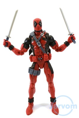 Marvel Legends 6" Inch Sasquatch BAF Deadpool Red Suit Loose Complete ...