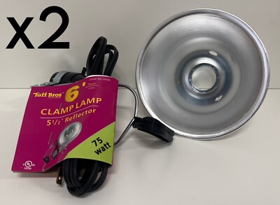 Clamp Lamp Light with 5.5 inch Aluminum Reflector 75 Watt for Indoor ...