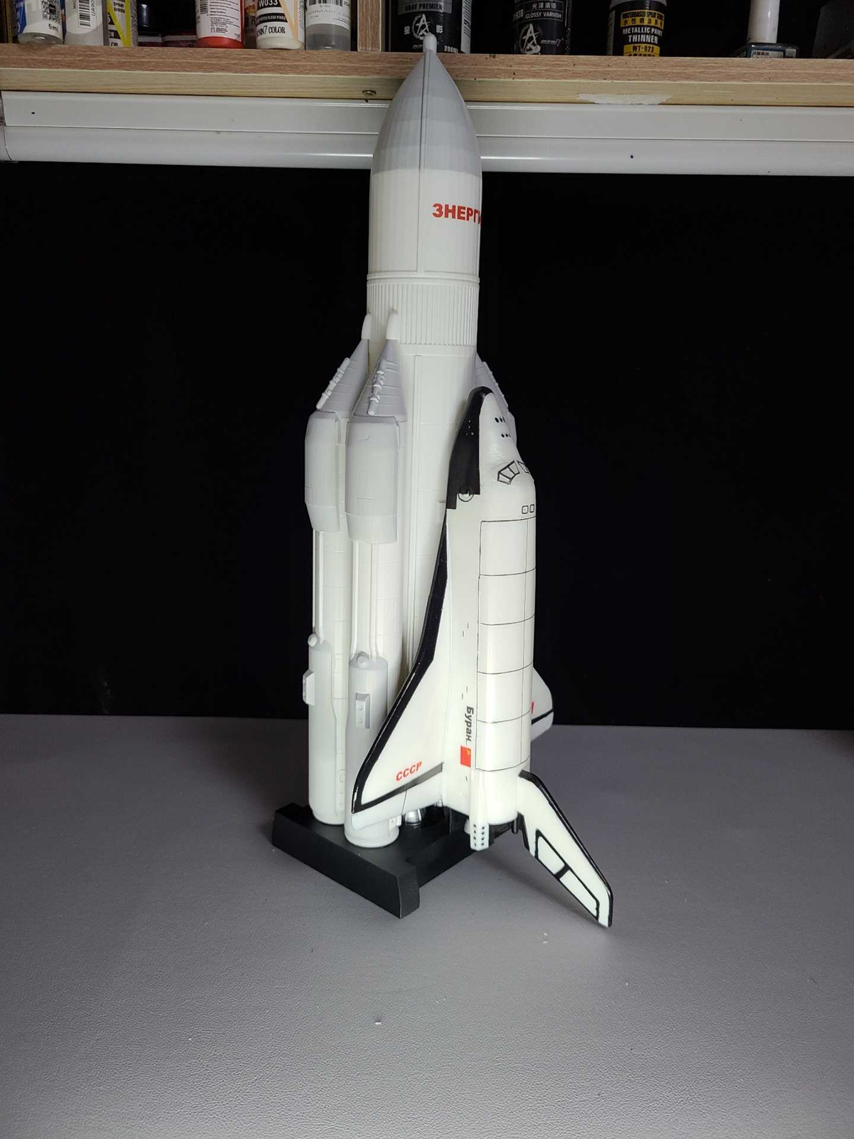 NEW 1:144 Energy with Buran Space Shuttle Model Painted Finished 42cm ...