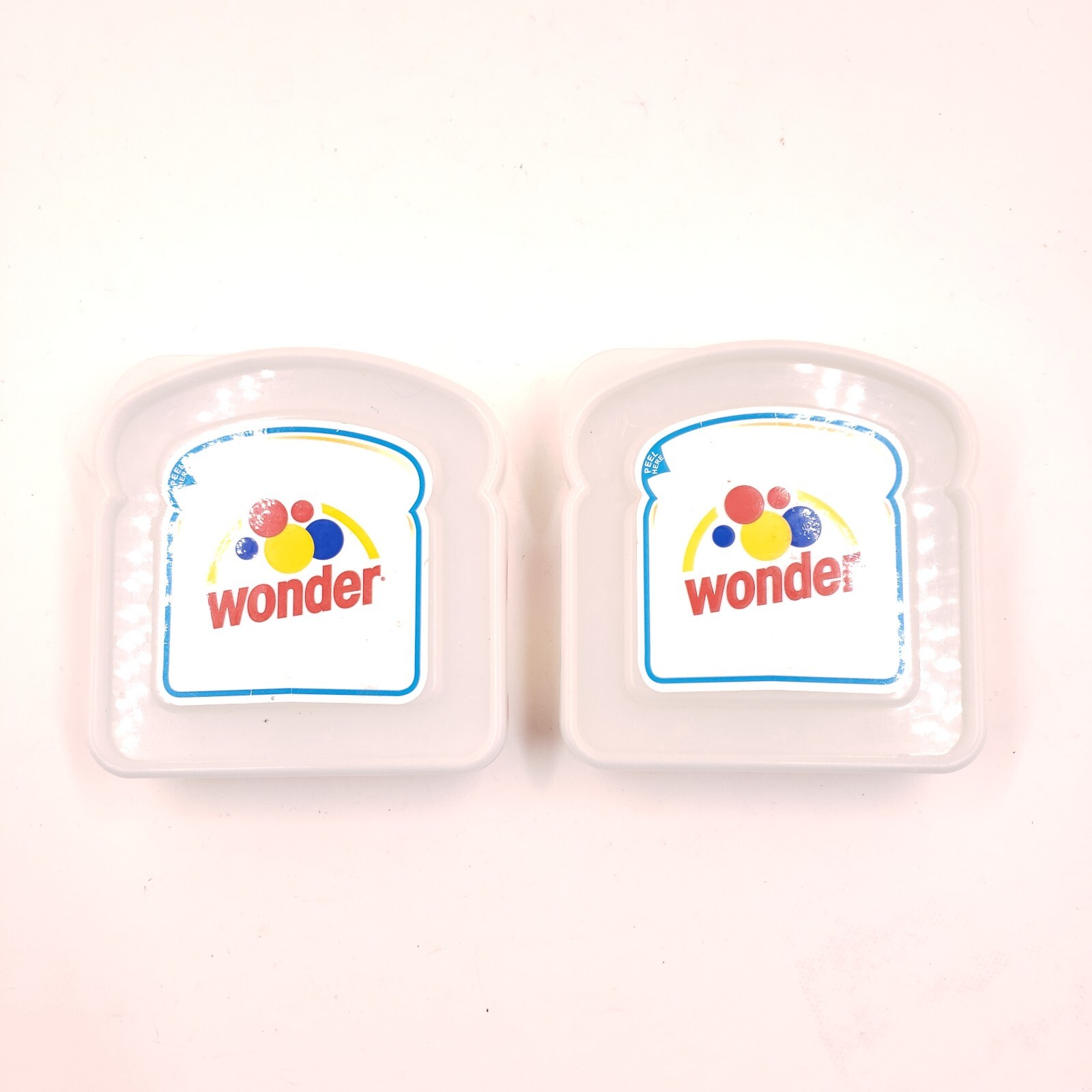 Set Of 2 Vintage Wonder Bread Sandwich Storage Container | eBay