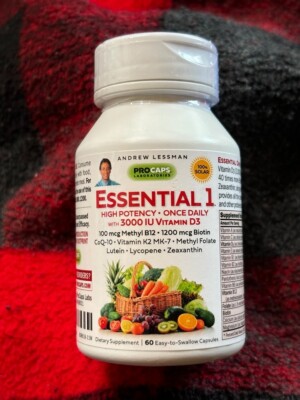 Andrew Lessman Essential 1 3000 IU D3 60 Capsules With Best Buy Date 06 ...