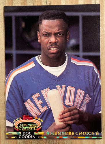 1992 TOPPS STADIUM CLUB DWIGHT DOC GOODEN MEMBERS CHOICE CARD#602 NM-MT ...