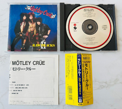Motley Crue Raw Tracks II CD JAPAN IMPORT! w/Obi 1990 Elektra WPCP-3462 ...