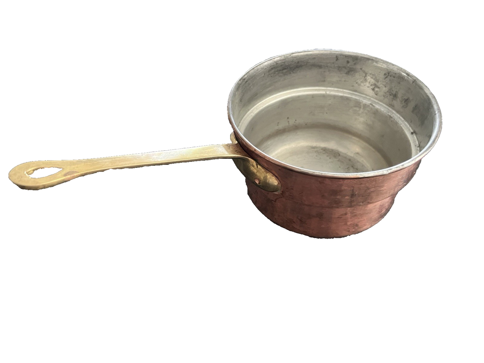 Waldow Double Boiler Copper Brass Vintage 7in UPPER POT ONLY | eBay