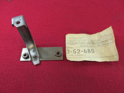 NOS 1969-1972 CORVETTE RH RADIATOR CORE SUPPORT PLATE GM# 3952974 LT1 ...