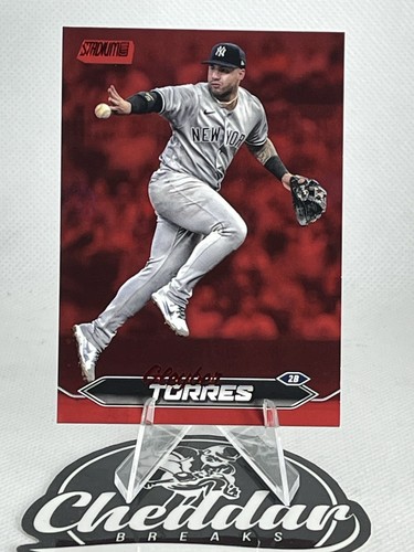 2024 Topps Stadium Club Red Foil Gleyber Torres #161 New York Yankees ...