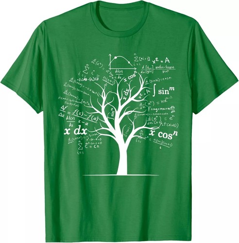 Calculus Algebra Tree Math Teacher Nerd Geek Gift Fun Unisex T-Shirt | eBay