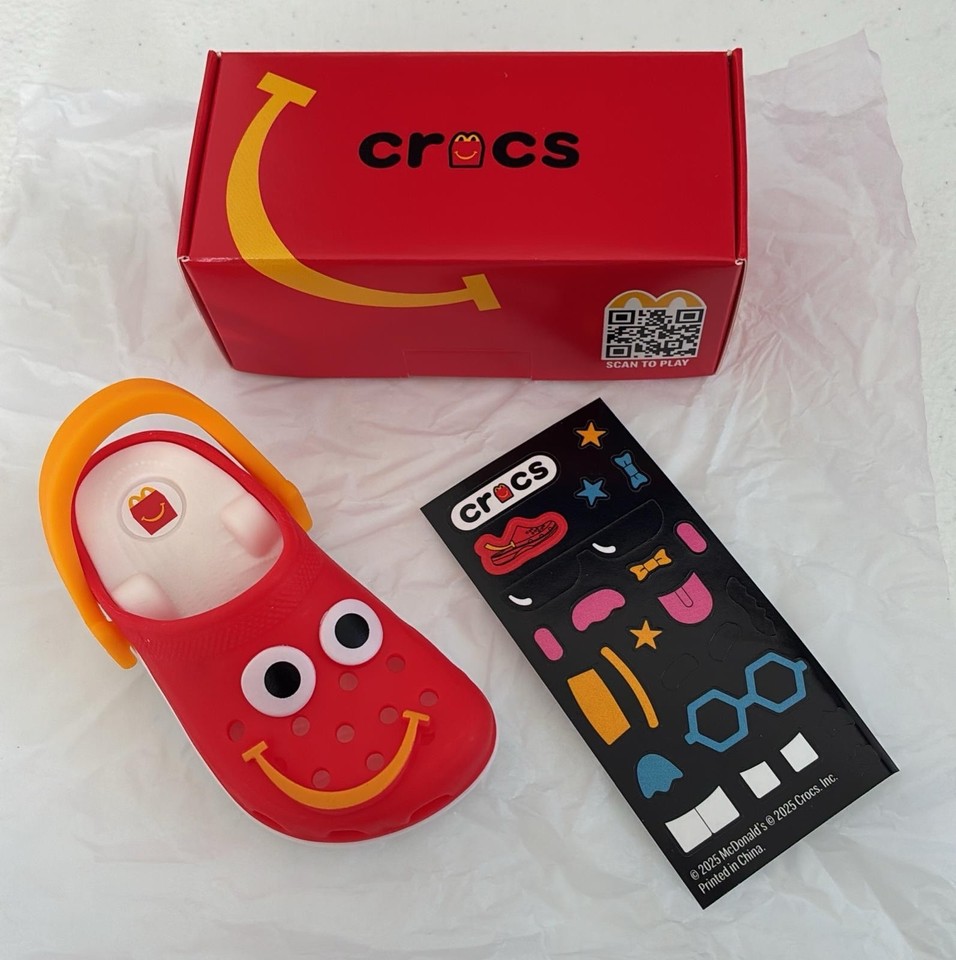 2x 2025 Australia McDonald's Crocs Mini Crocs Keychain Happy Meal Toy ...