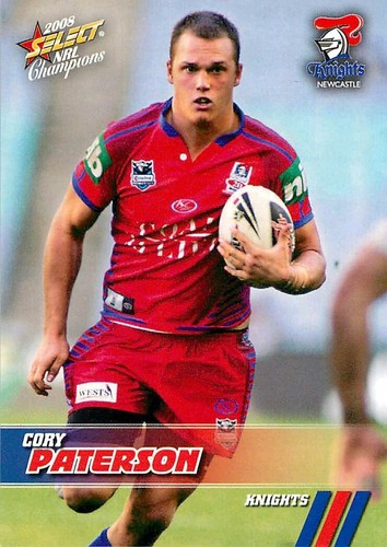 2008 NEWCASTLE KNIGHTS NRL Card CORY PATERSON Centenary | eBay Australia
