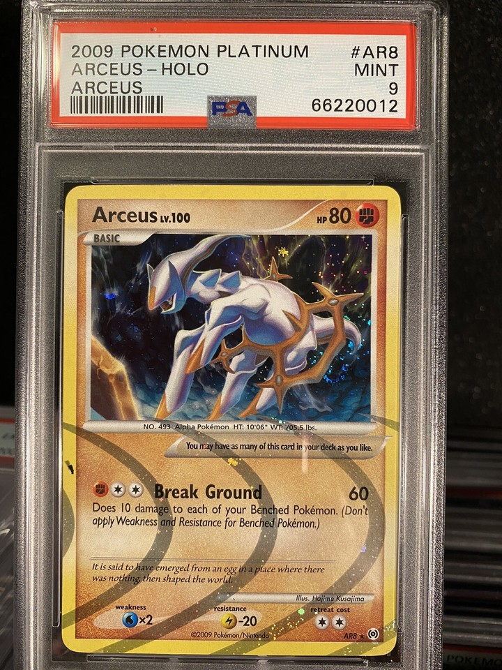 Pokémon Platinum Arceus AR1-AR9 Set PSA graded 6-9 AR2, AR3, AR4, AR5 ...