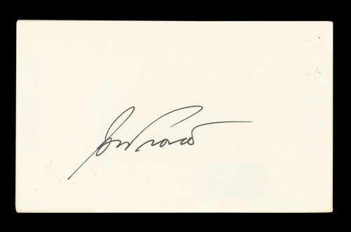 Jon Provost Lassie Authentic Signed 3x5 Index Card Autographed BAS # ...