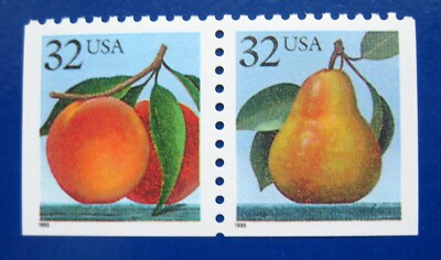 Sc # 2487-2488 ~ 32 cent Peach and Pear Issue | eBay