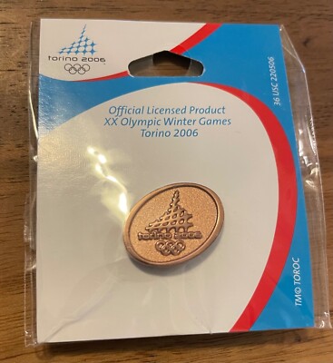 Torino 2006 Small Bronze Logo Olympic Pin | eBay