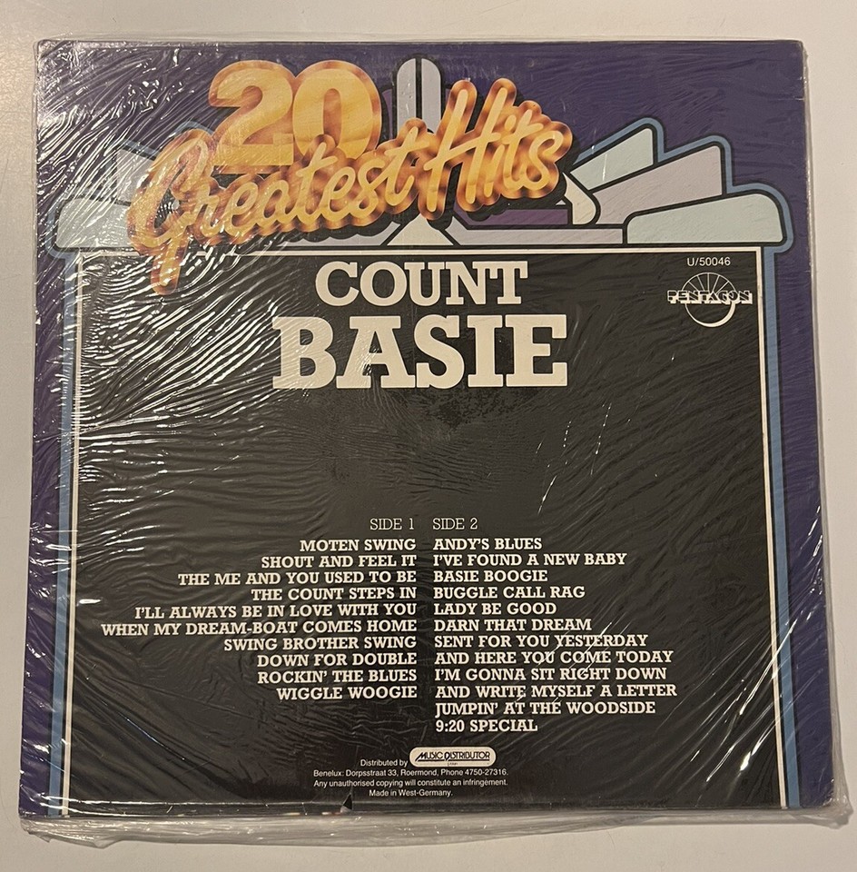 BEST OF COUNT BASIE 20 Greatest Hits SEALED New Vinyl LP West Germany U ...