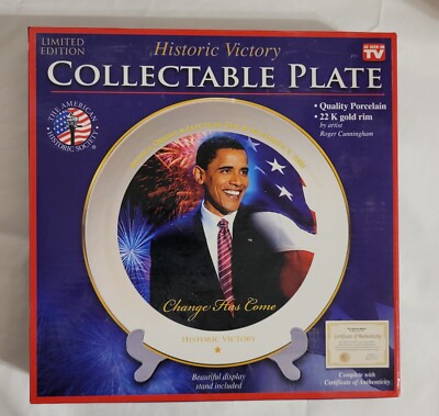 2008 American Society BARACK OBAMA Historic Victory 22K Gold 8 ...