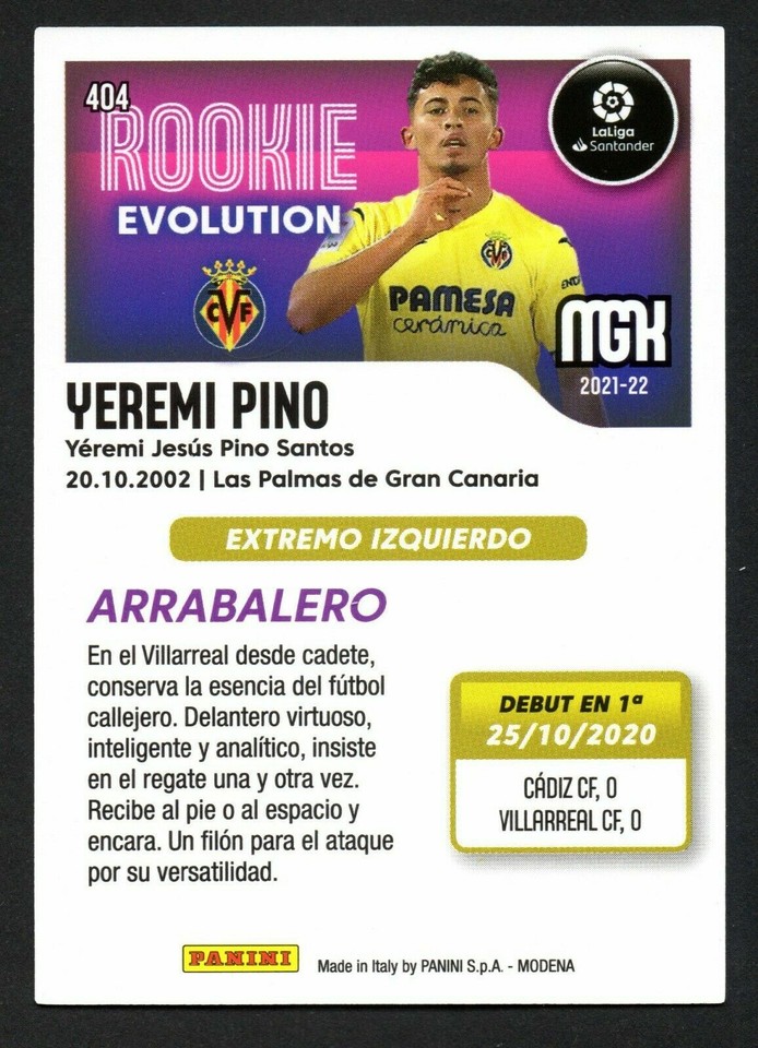 💥 2021 YEREMI PINO #404 Rookie EVOLUTION Card - Panini Megacracks ...