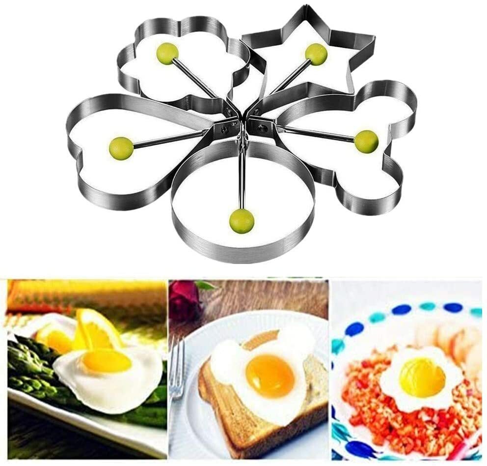 Stainless Steel Frying Pan Fried Egg Pancake Baking Shaper Cooking Ring ...