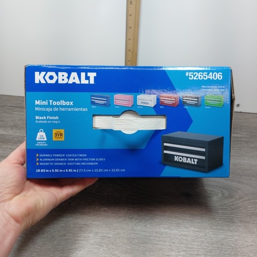 Kobalt Mini Tool Box 25th Anniversary Black - Sealed w/2 Drawers | eBay