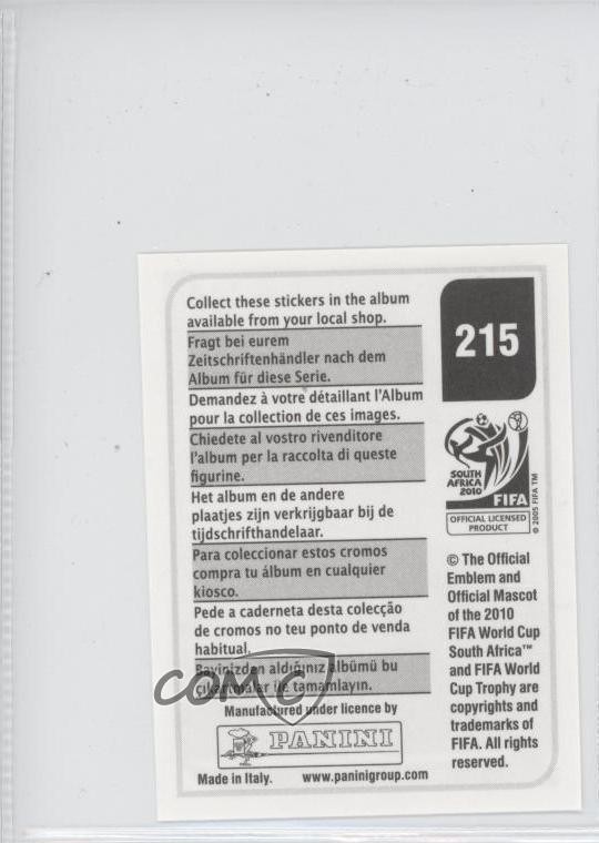 2010 Panini FIFA World Cup South Africa Album Stickers Robbie Rogers ...