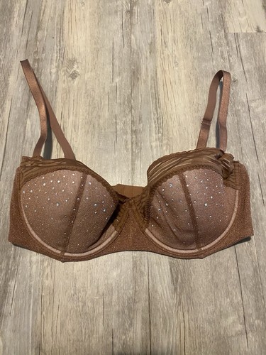 Fenty Savage X 36B Gold Wired Sequin Sexy Bra | eBay