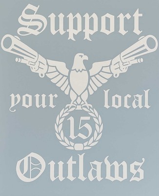 Large 12" Support Your Local Outlaws die cut vinyl decal sticker SYLO ...