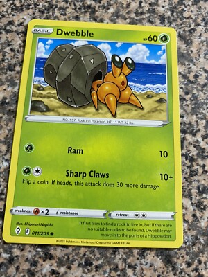 Dwebble 011/203 Common | SWSH: Evolving Skies | Pokemon Card | eBay ...