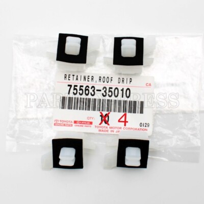 GENUINE TOYOTA FJ CRUISER UPPER WINDSHIELD REVEAL MOLDING W/ CLIPS ...