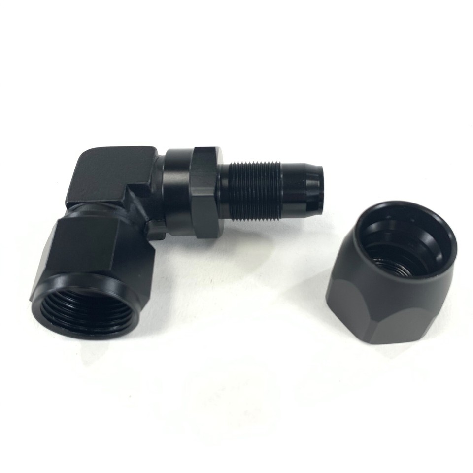 12AN 90° Degree Union Elbow Swivel Seal Oil/Fuel/Gas Hose Line End ...
