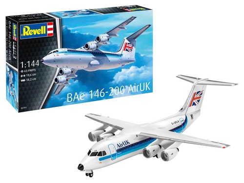 New! Revell 03791 Air UK BAe 146 (RJ85) - 1:144 scale model kit | eBay