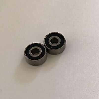 R2-2RS Bearings — 1/8" x 3/8" x 0.1562" — Radial Deep Groove Ball ...