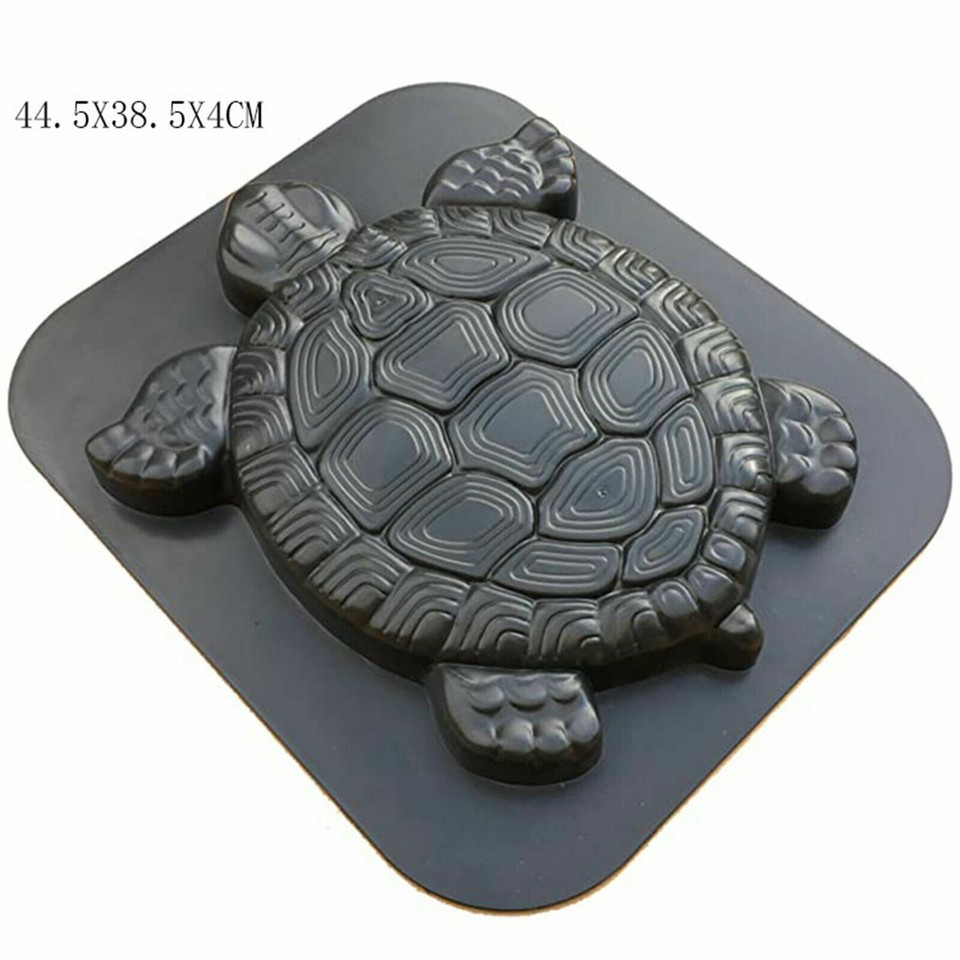 Turtle Concrete Plaster Mold Stepping Stone Cement Mould Garden ...