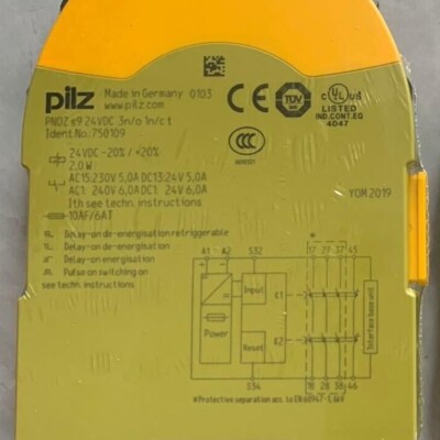 1pcs New PILZ 750109 PNOZ s9 24VDC 3 n/o 1 n/c t | eBay