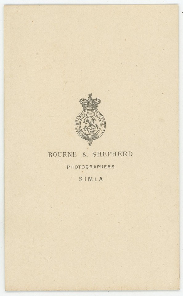 CDV Circa 1865. Portrait Of A Man By BOURNE & SHEPHERD. Simla. India ...