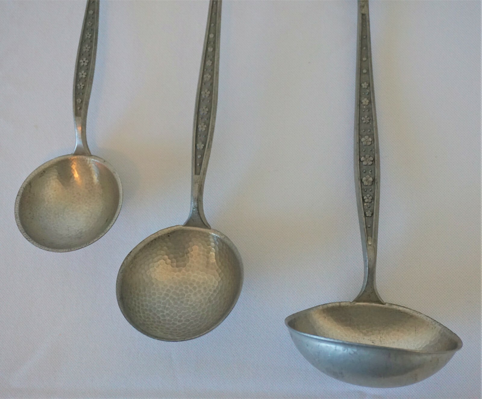 Eik Tinn Norge Ladle Set Spoons Pewter Norway Vintage Plaque 251 252 ...