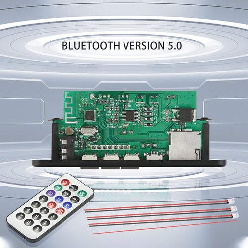 40W 12V Car Amplifier MP3 Decoder Board Bluetooth 5.0 TF USB FM Radio ...