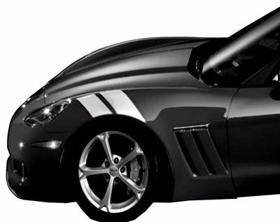 NEW 4" Fender Hash Mark Bars vinyl RACING STRIPES Decals (Fits Chevy ...