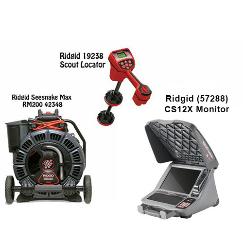 Ridgid Seesnake Max Reel (63658) Navitrack Scout Locator (19238) CS12X ...