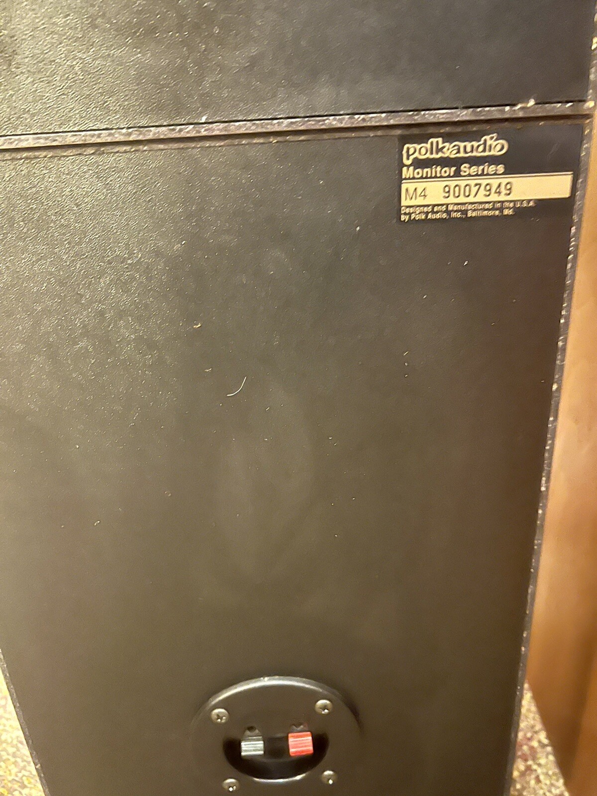 Vtg Polk Audio Monitor 4 Series 2 Simulated Wood Grain Stereo Speakers ...