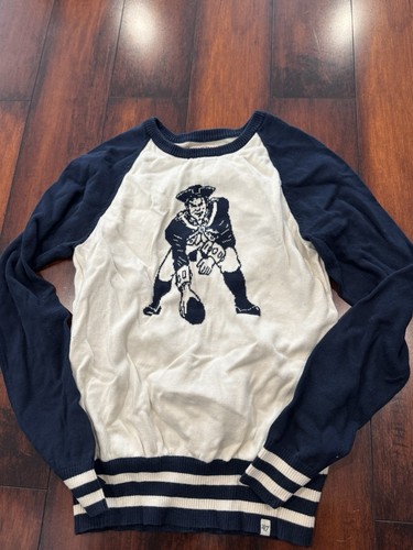 '47 NEW ENGLAND PATRIOTS Retro Logo NFL Football Passblock SWEATER ...