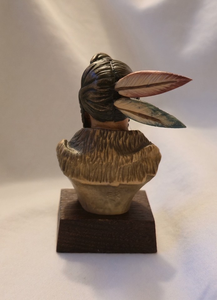 Kiowa Brave ANRI Limited Figurine Early West 251/2500 ITALY Edward Rohn ...