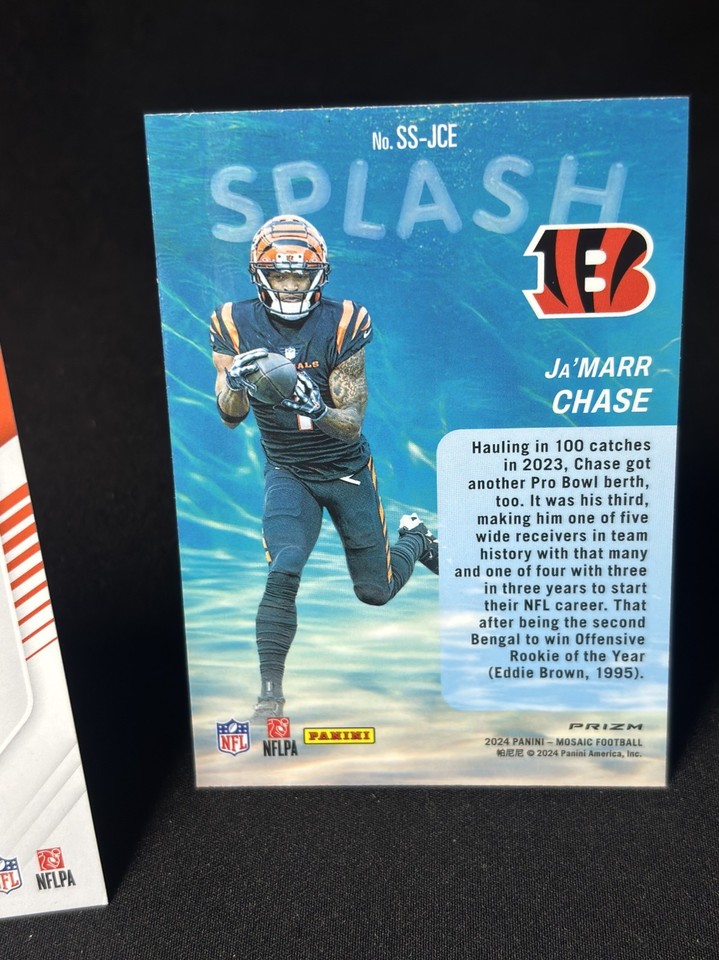 JaMarr Chase RATED ROOKIE Silver Holo #207 Cincinnati Bengals 4 Card ...